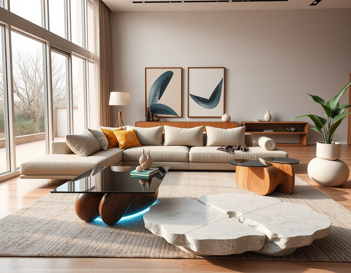 Best Coffee Table Designs for a Trendy 2025 Living Room: JETWELL